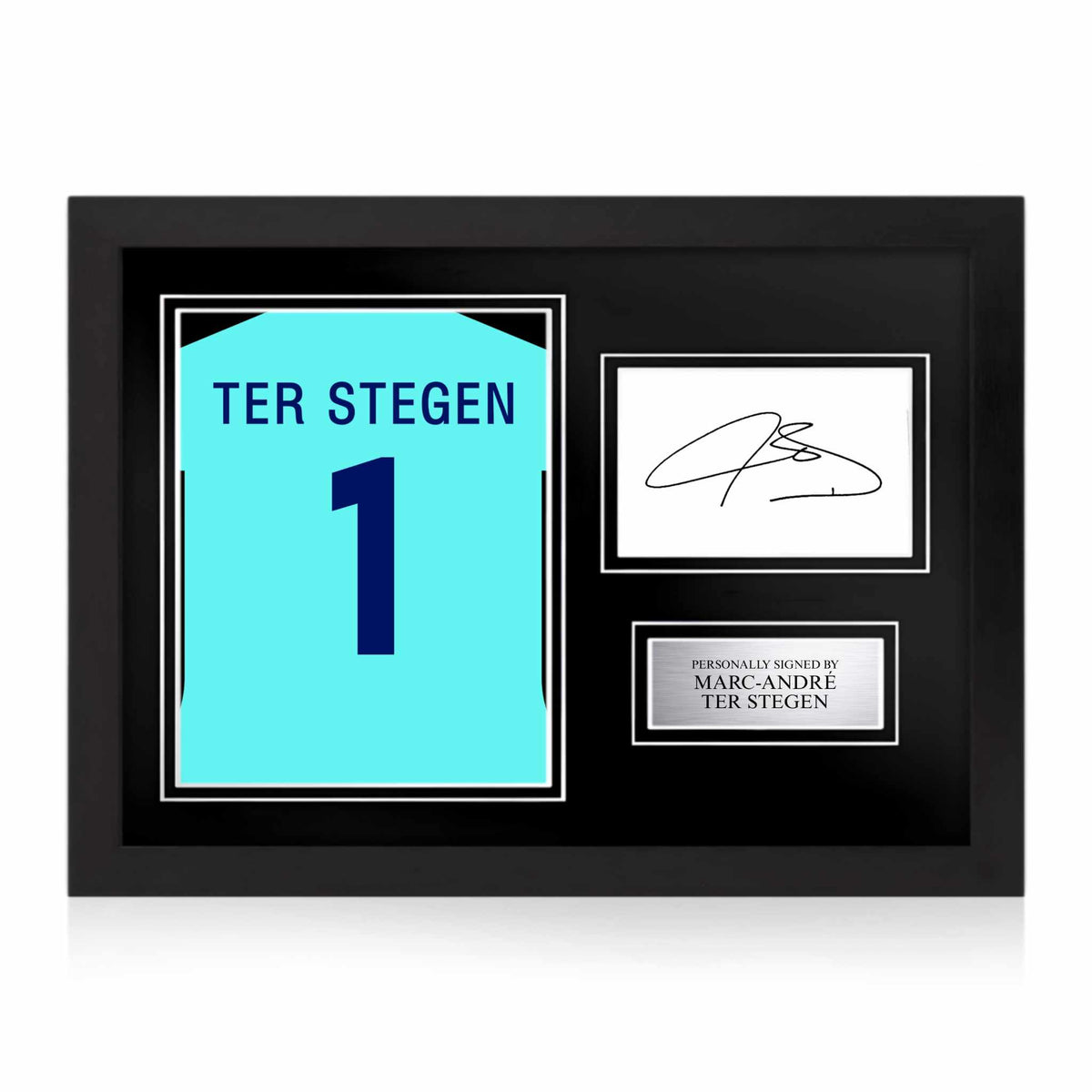 Marc-André ter Stegen Signed Framed Display with Shirt Back Photo – The ...