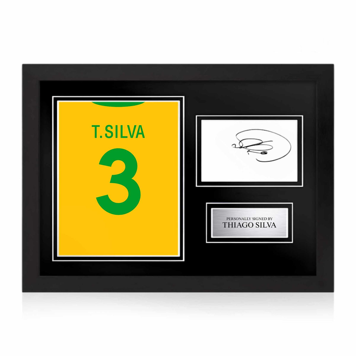 Thiago Silva Signed Framed Display with Shirt Back Photo – The ...