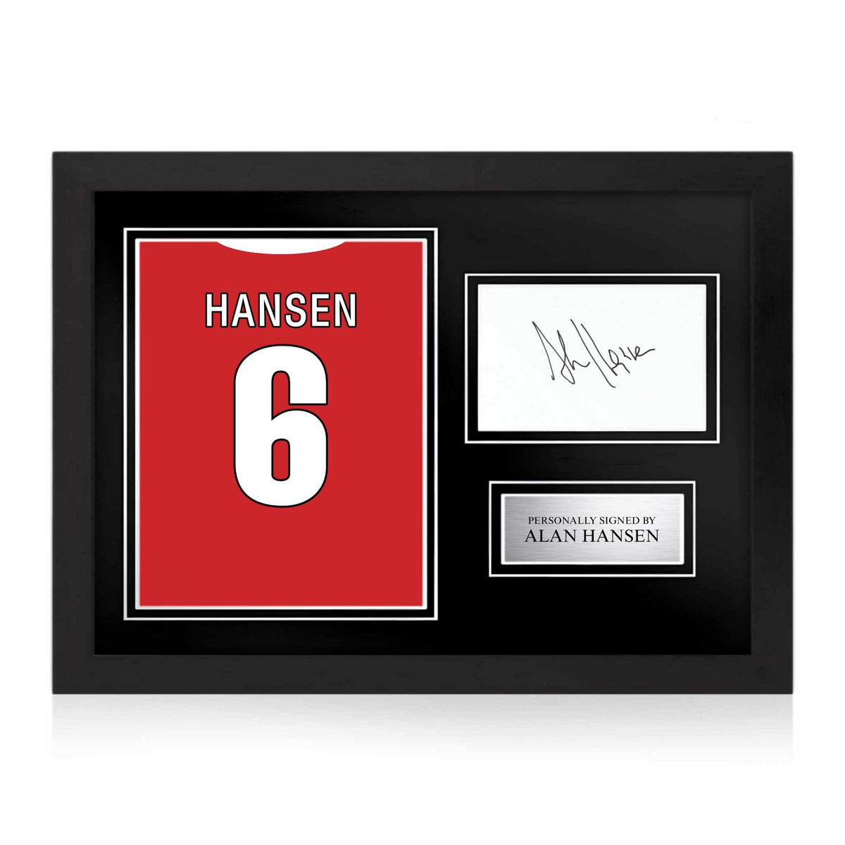 Alan Hansen Signed Framed Display with Shirt Back Photo – The ...