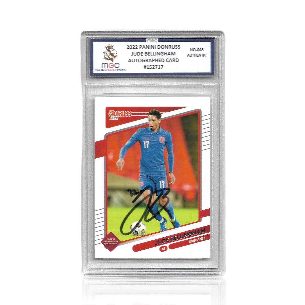 Jude Bellingham Signed Panini Donruss Base Card MGC Slab – The ...