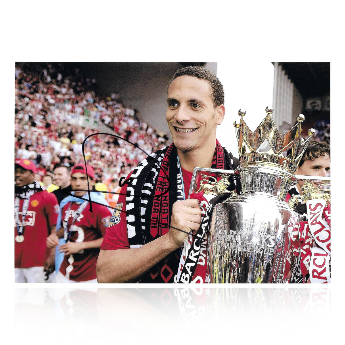 Rio Ferdinand Signed 12x8 Photo – The Collectors Corner