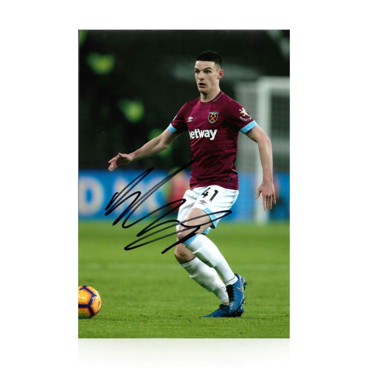 Declan Rice Signed 12x8 Photo – The Collectors Corner