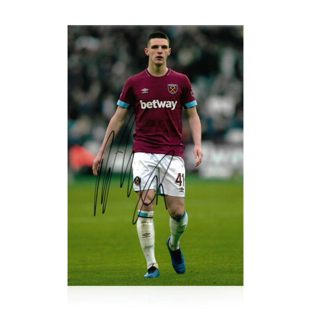 Declan Rice Signed 12x8 Photo – The Collectors Corner