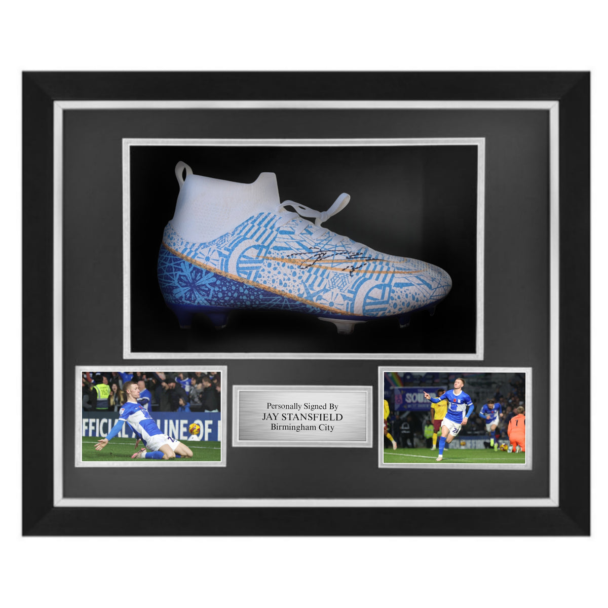 Jay Stansfield Signed Framed Nike Football Boot – The Collectors Corner