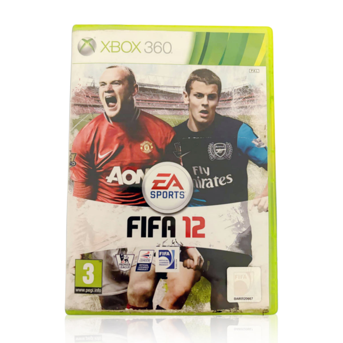 Wayne Rooney Signed FIFA 12 (Xbox 360) Case (Disc included) w/ Happy B ...