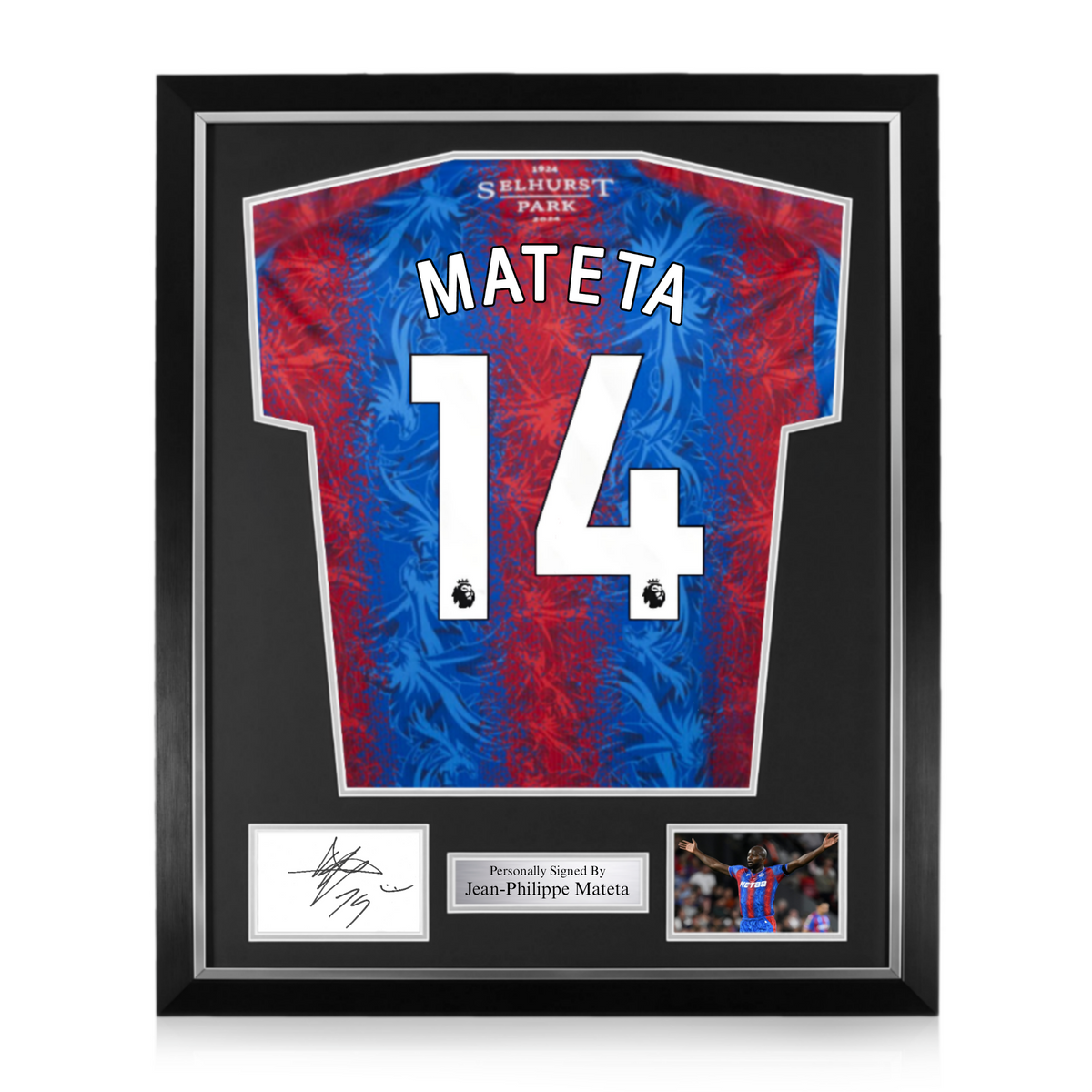 Jean-Philippe Mateta Signed Framed Display 2024/25 Home Shirt – The ...