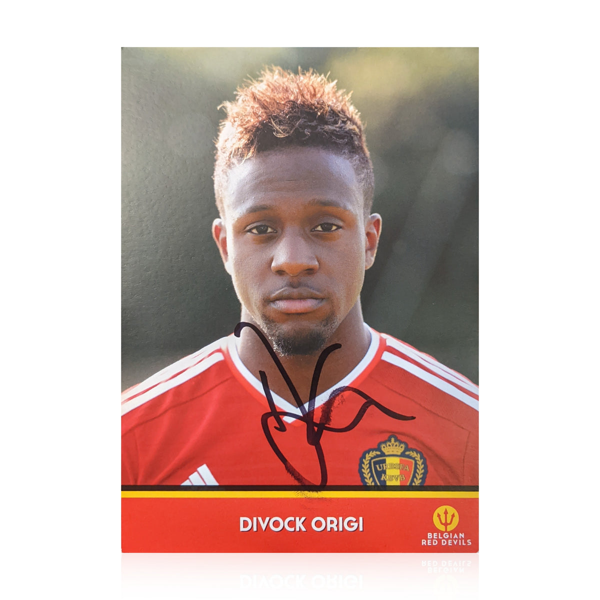 Divock Origi Signed 4x6 Belgium Clubcard – The Collectors Corner