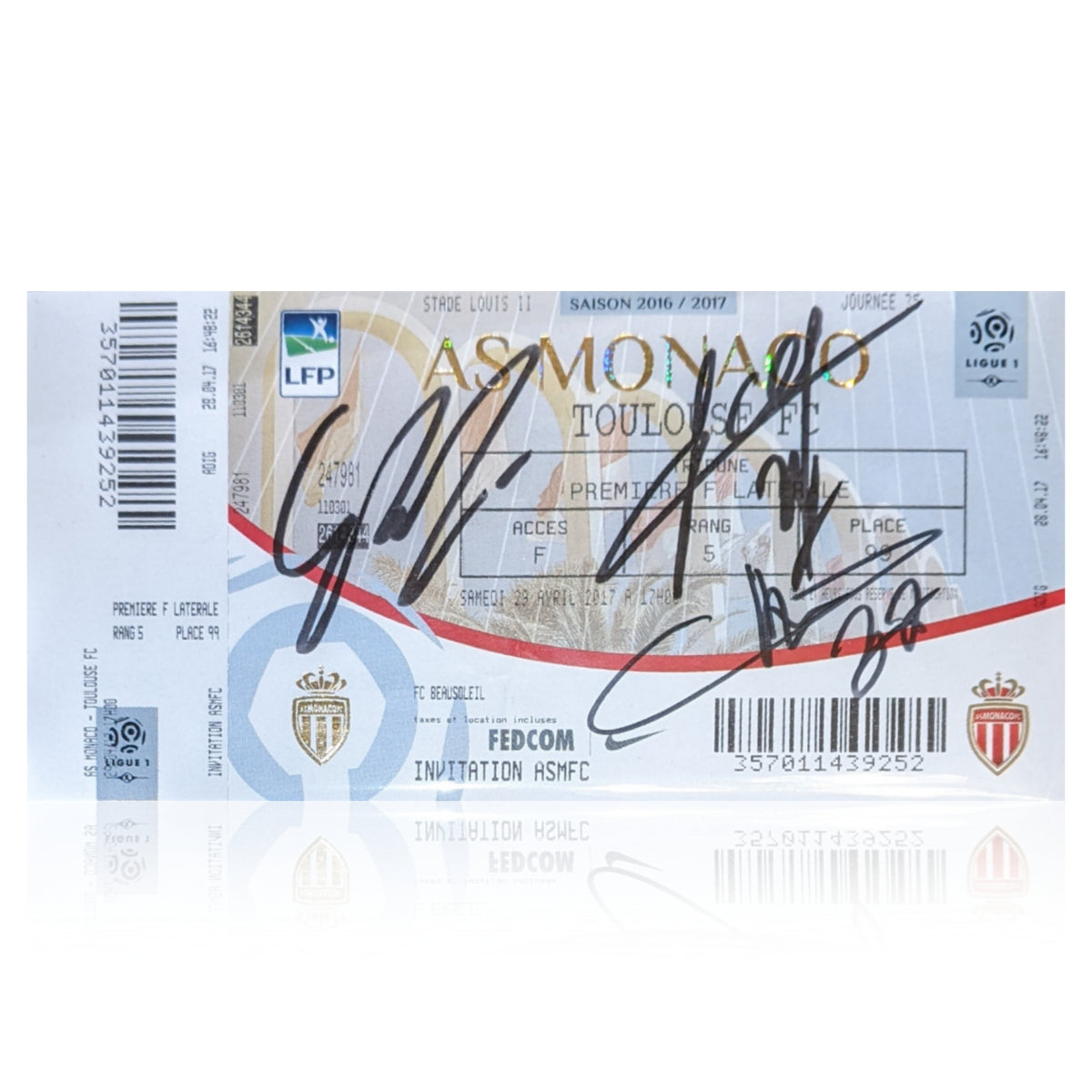 Kylian Mbappe Signed AS Monaco (v Toulouse) Match Ticket – The ...