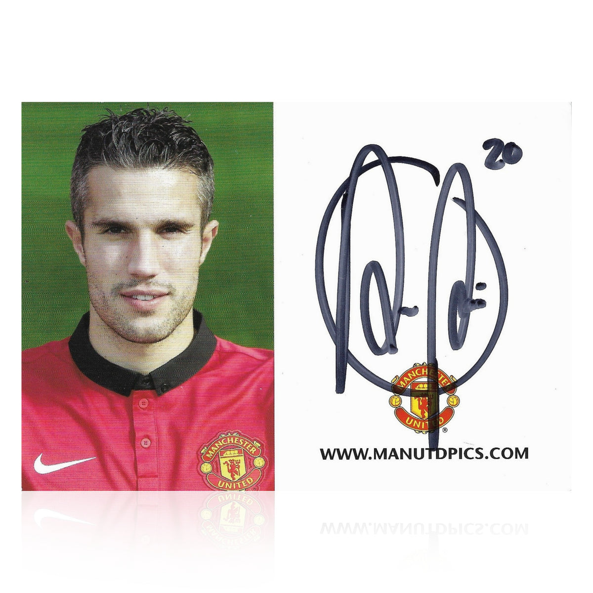 Robin Van Persie 4x6 Manchester United Promo Clubcard – The Collectors ...