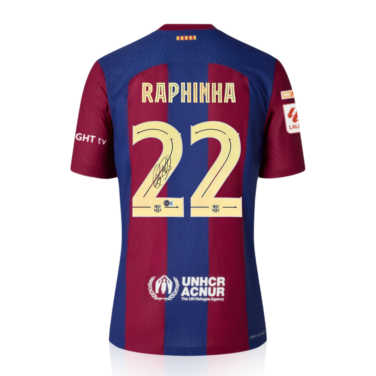 Raphinha Signed FC Barcelona 2023/24 Home Shirt w/ BAS Beckett Authent ...