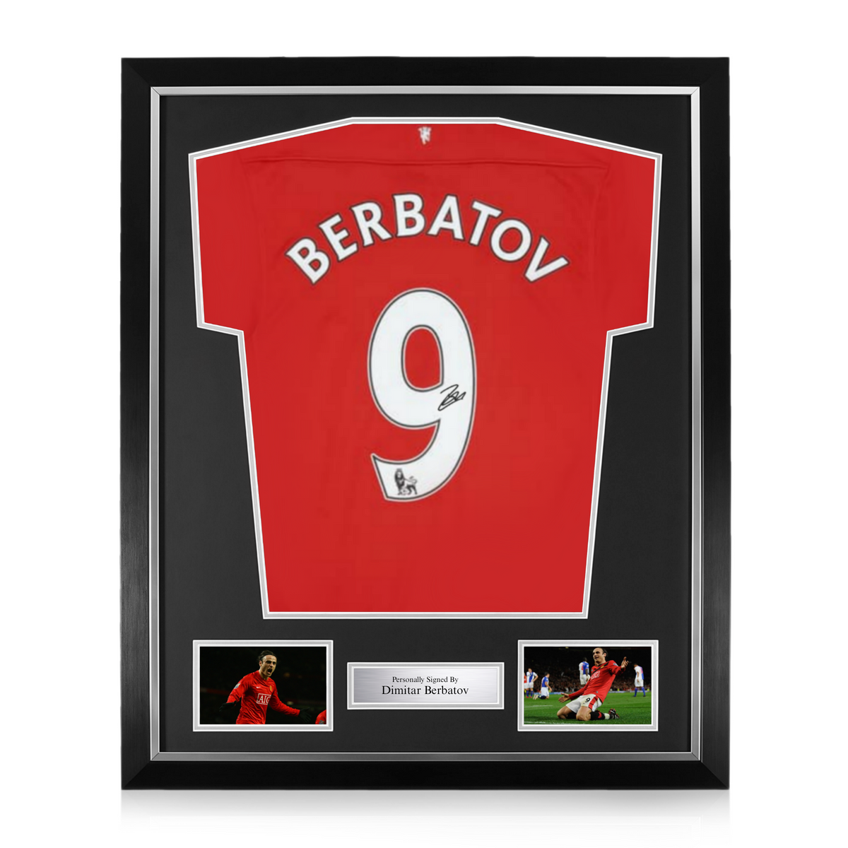 Dimitar Berbatov Signed Framed Home Shirt – The Collectors Corner