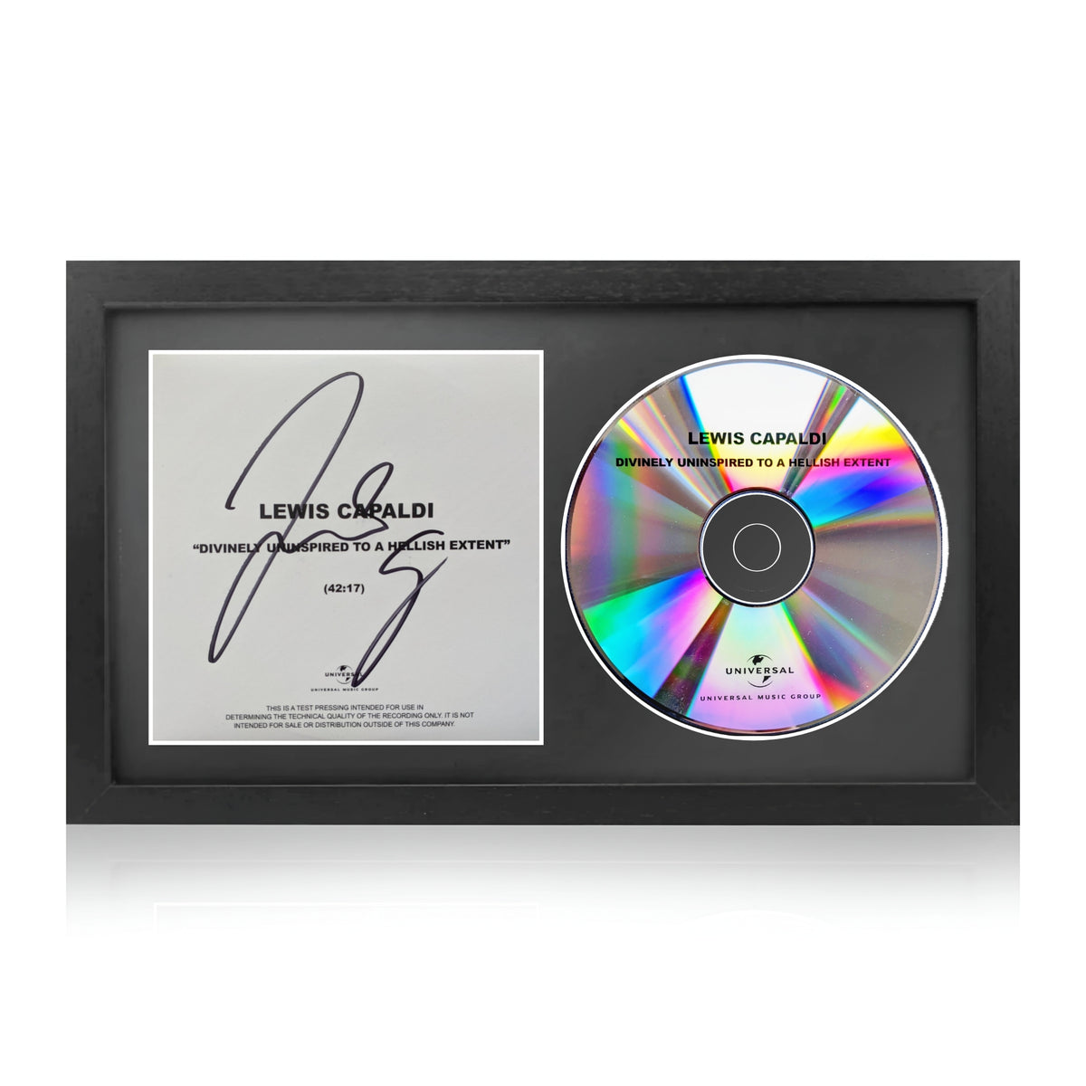 Lewis Capaldi Signed Framed CD Display – The Collectors Corner